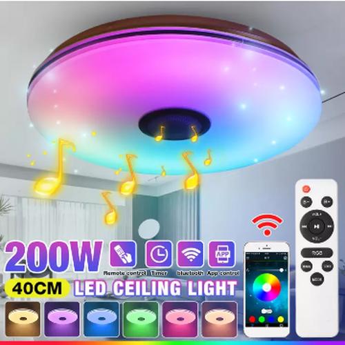 Jual Lampu Plafon LED Musik / Lampu 200W Ukuran 40CM RGB untuk Ruang ...