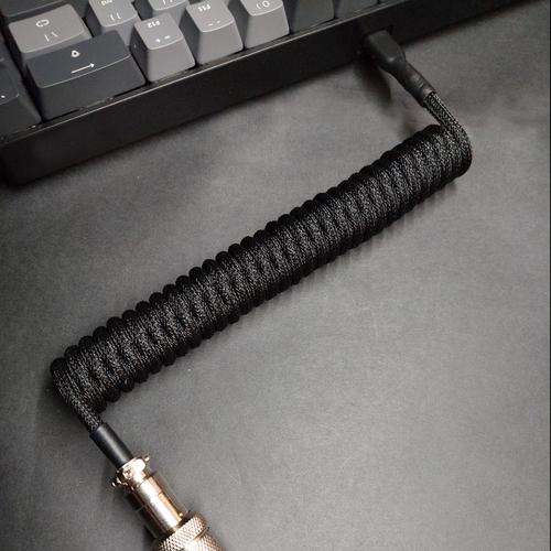 Jual Coiled Cable Mechanical Keyboard Tipe C - BLACK - Kab. Bandung ...