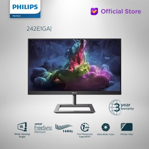 Jual Monitor PHILIPS LED 24" 242E1GAJ 1080p 144Hz HDMI DP Vesa Speaker ...