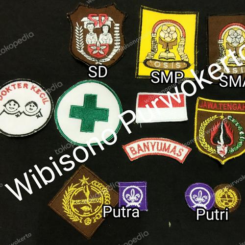 Jual Logo Sekolah SD SMP SMA Atribut Sekolah Logo seragam sekolah ...