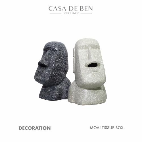 Jual Moai Tissue Box / Kotak Tempat Tisu Storage Box Pajangan Dekorasi - Black - Kota Medan ...