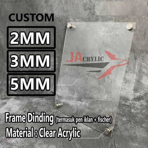 Jual Frame Dinding Akrilik Acrylic Custom / Display Dinding Akrilik ...