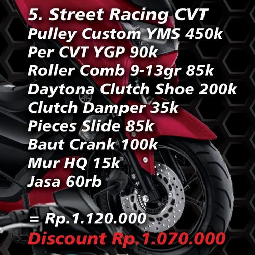 Jual Paket Upgrade CVT Street Racing Allnew Nmax & Aerox - Jakarta ...