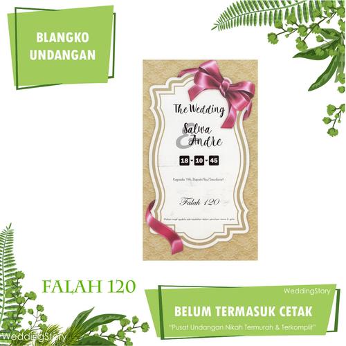 Jual Blangko Undangan Nikah Falah 120 Design Menarik Harga Murah - Kota ...