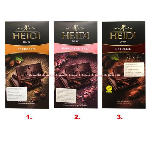 Jual Heidi Dark 80gr Espresso Himalayan Salt Extreme Chocolate Heidy ...