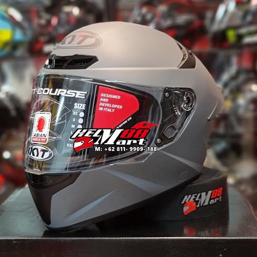 Jual KYT TT Course Solid Helm KYT TTCourse Fullface KYT TTC (2KG) - GORILLA GREYDOP, M - Kota ...