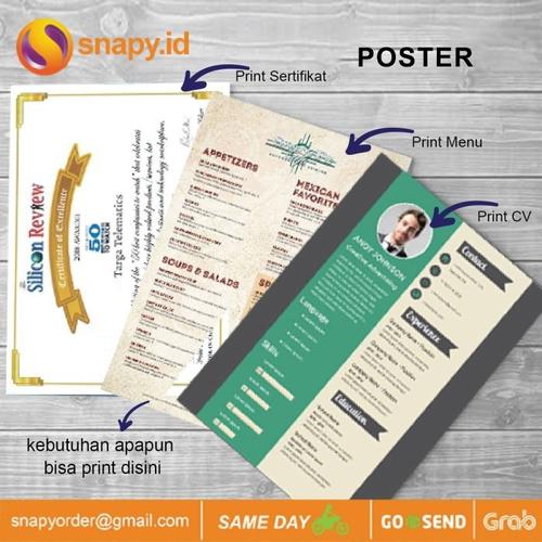 Promo POSTER MURAH - A5 - Jakarta Selatan - snapy | Tokopedia