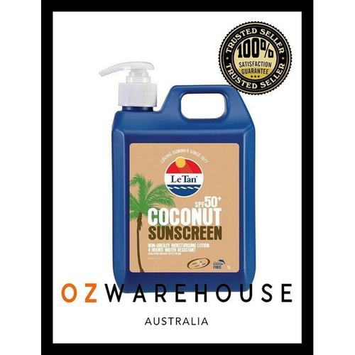 Le Tan Spf 50+ Coconut Sunscreen 1l Sale Online | www.farmhouse ...