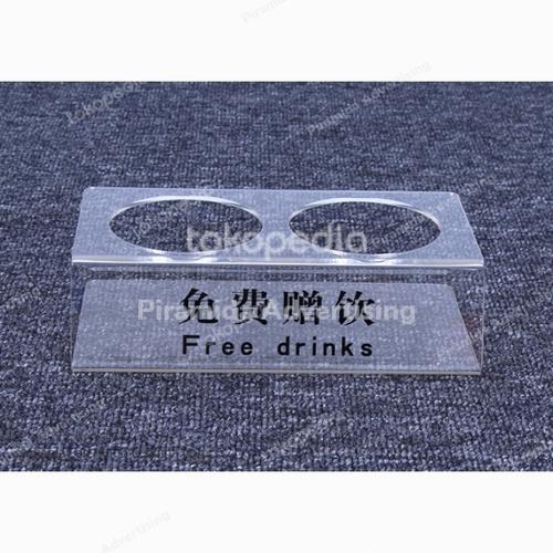 Jual AKRILIK wine botol gelas tempat display standing rak minuman meja ...