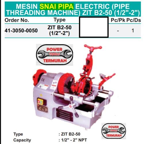 Jual Mesin Snei Pipa Electric 1/2" - 2" WIPRO B2-50 Pipe Threading ...