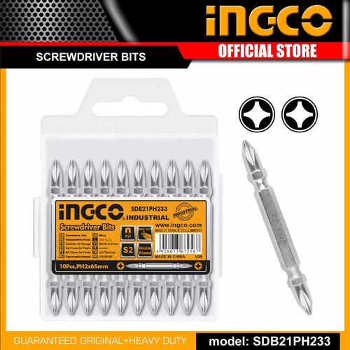 Jual INGCO Screwdriver Bit Double End 2.5Inch PH2 Mata Obeng Plus Per 1 ...
