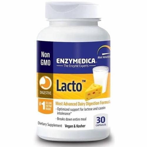 Jual Enzymedica Lacto 30 cap Laktosa Intoleran Bantu Cerna Produk Susu ...