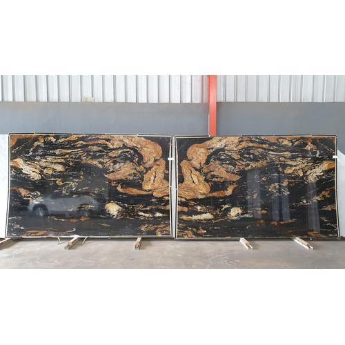 Jual Granit hitam slab besar Magma Gold asal Brazil - Jakarta Utara ...