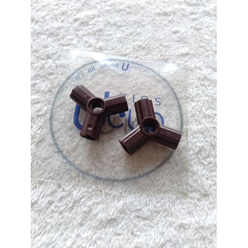 Jual LEGO PART 10288 Technic, Axle and Pin Connector Triple, DARK BROWN ...