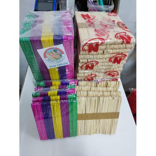 Jual Stick Ice Cream / Stik Es Krim Polos / Warna - Stick Polos ...