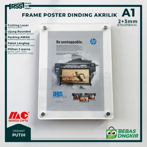 Jual Frame Poster Akrilik A1 / Bingkai Akrilik A1 / Acrylic Foto ...