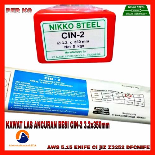 Jual Kawat Las Besi Cor Ancuran CIN-2 Nikko Steel 3,2MM 1 kg - Kab. Sidoarjo ...