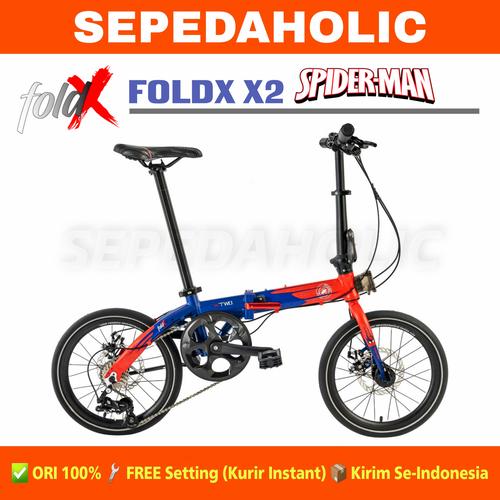 Jual Sepeda Lipat ELEMENT FOLDX X2 SPIDERMAN Folding Bike 16 Inch FOLD ...