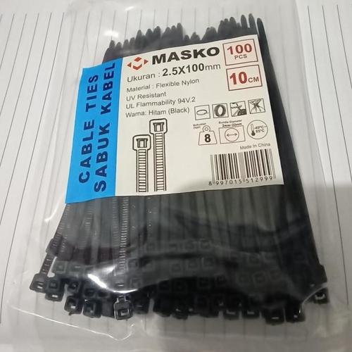 Jual Kabel Ties 10cm / 15cm / 20cm / 25cm / 30cm/40cm/50cm isi 100 Tis ...