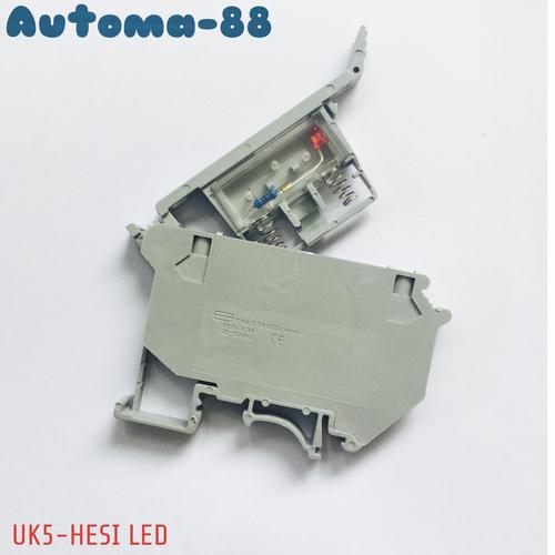 Jual UK5-HESI-LED Fuse Terminal Block Din Rail (0.2~4mm) GRAY indicator - Kab. Bekasi - Automa ...
