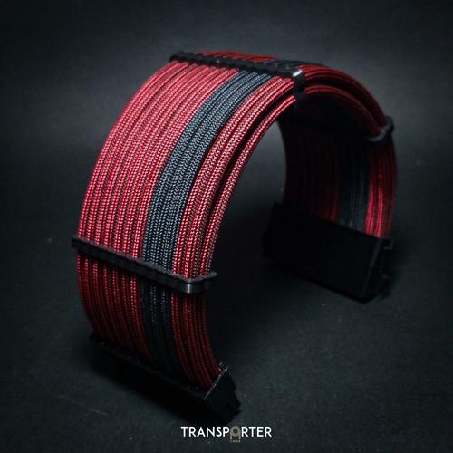 Jual Red Urbane - Handmade custom cable sleeve extension PSU kit kabel ...