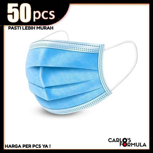 Jual Masker 3 Ply 3Ply disposable Surgical mask Masker Bedah Earloop No ...
