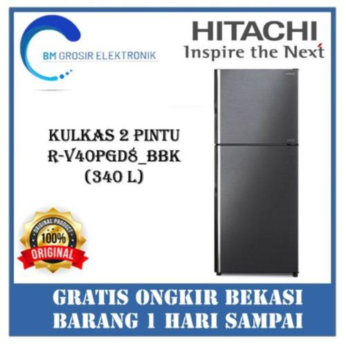 Jual HITACHI KULKAS 2 PINTU R V40PGD8 BBK / R-V40PGD8_BBK / 340 LITER - Kota Bekasi - BM Grosir ...