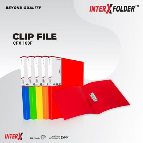 Jual Clip File/Map Jepit Plastik merk Inter X uk. Folio/F4 - Kota Bogor ...