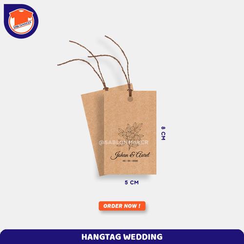 Jual Label Hampers Pernikahan Wedding Engagement Hangtag Nikah Desain ...