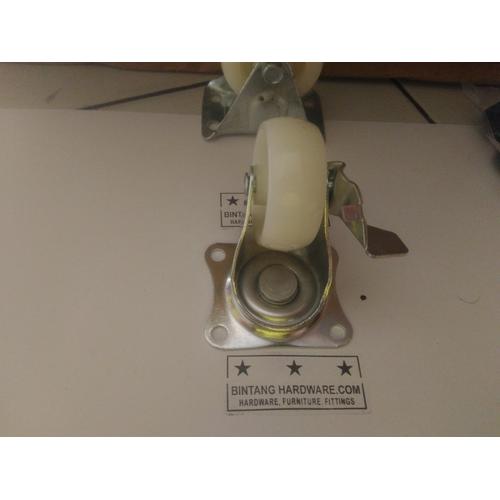 Jual Roda Caster 2 inch Hidup Dengan Rem Roda Kastor Nilon Murah 003 ...