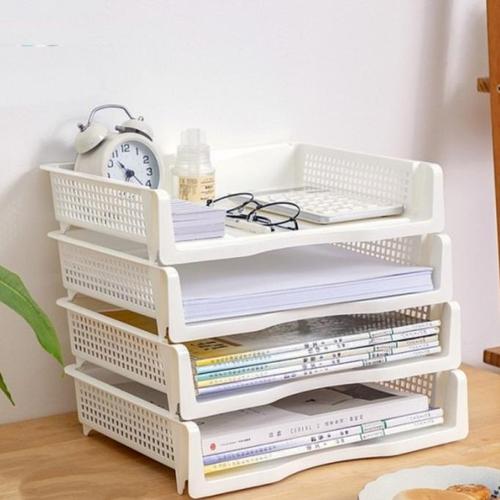 Jual rak susun meja serbaguna portable rak dokumen rak kertas organizer ...