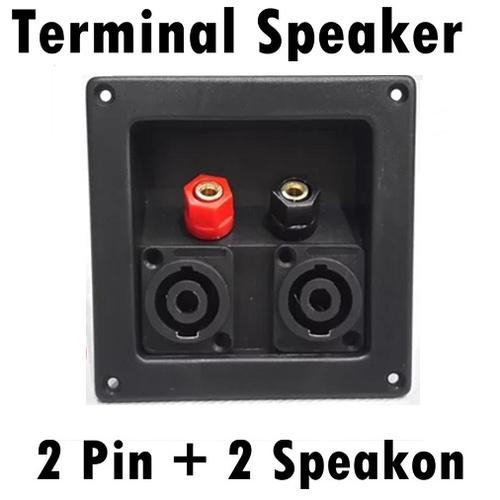 Jual Terminal Speaker plastik kotak + Male + Female Spikon Speacon ...