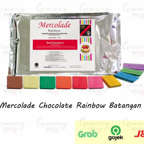 Jual mercolade chocolate compound/ Coklat Batangan Aneka warna rasa ...