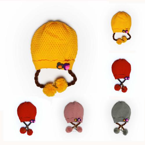 Jual Topi Bayi Kupluk Rambut Kepang Motif Buah / Kupluk Anak - pink ...