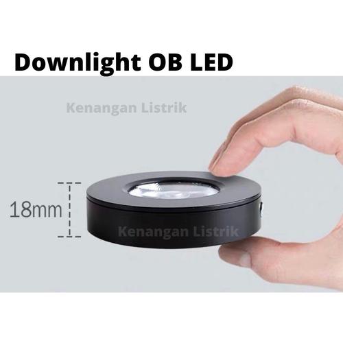 Promo Lampu Lemari Downlight OB LED 5w 220V Body hitam ARTALUX - White ...