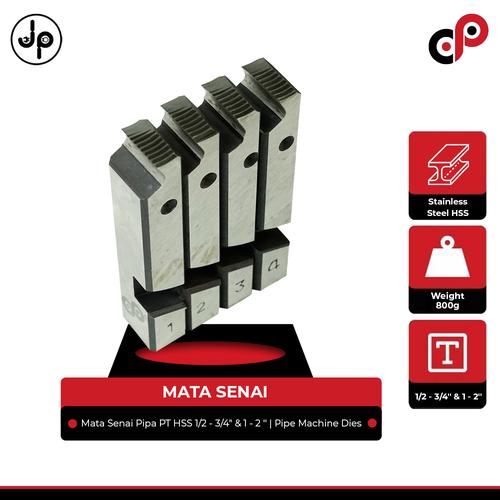 Jual Mata Senai Pipa PT HSS 1/2 - 3/4" & 1 - 2 " | Pipe Machine Dies ...