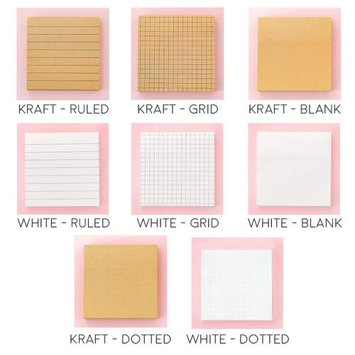 Jual Sticky Note Kraft Putih Mini / Memo notes - Kraft or White Paper ...