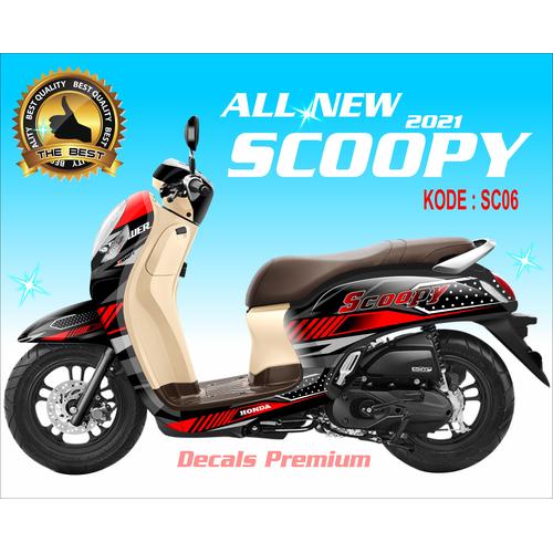 Jual DECAL STICKER ALL NEW SCOOPY 2021 GRAFIS STIKER FULL BODY SCUPY ...