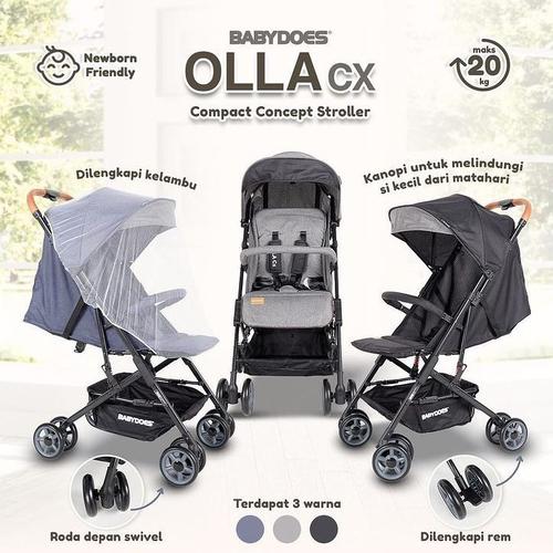 Jual Stroller Babydoes Olla CX Cabin Size / Kereta Dorong Bayi - Navy ...