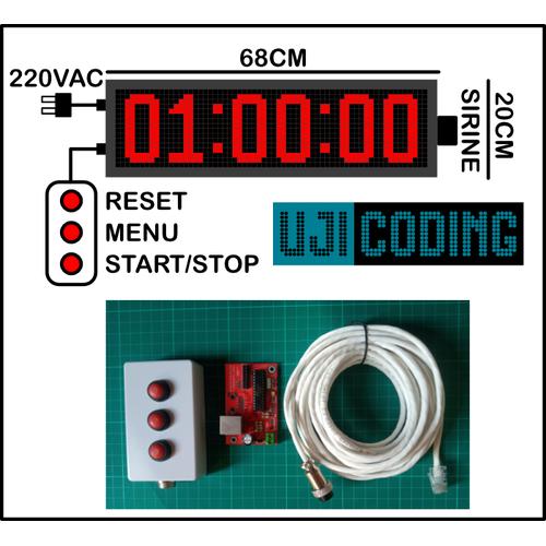 Jual Modul Controller Display Timer Stopwatch Counter Down Panel P10 ...