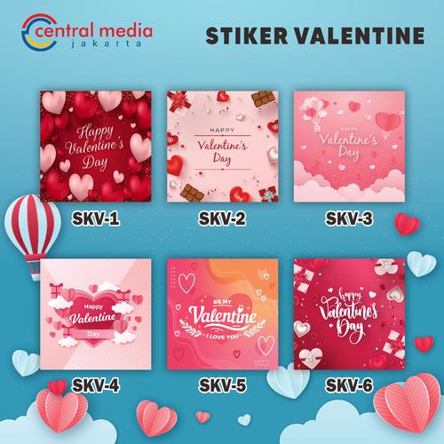 Jual Sticker Valentine Kotak Stiker Label Hampers Hadiah Valentine ...