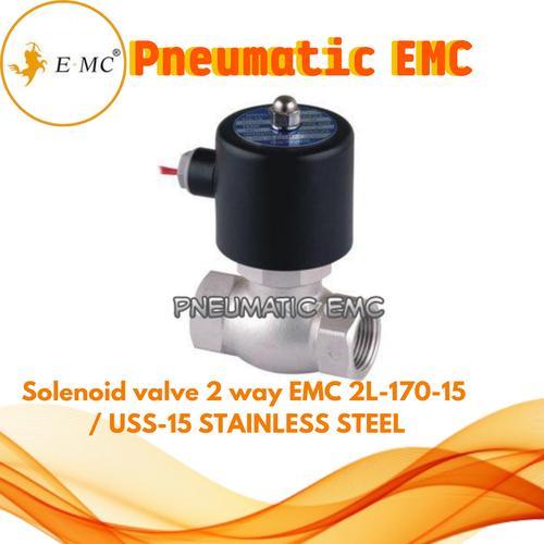 Jual Solenoid valve 2 way EMC 2L-170-15 / USS-15 STAINLESS STEEL ...