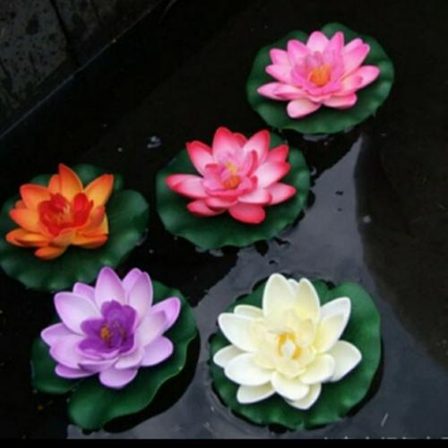 Jual bunga teratai hiasan kolam aquarium bunga lotus hiasan kolam air ...