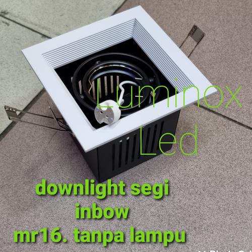 Jual downlight led mr16 segi kotak kap rumah hausing mr16 halogen segi ...