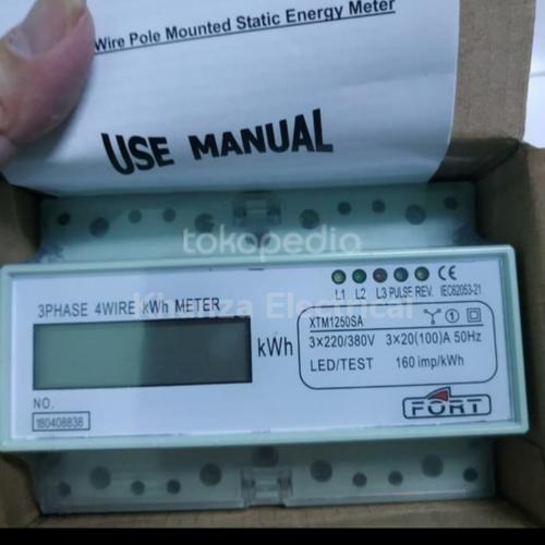 Jual KWH meter digital (LED) 3 phase fort XTM1250SA - 20(100)A - Kab. Bogor - Khanza Electrical ...