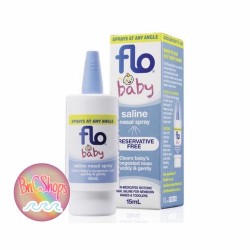 Jual Flo Baby Saline Nasal Spray/nasal spray bayi/Spray Bayi (15ml ...