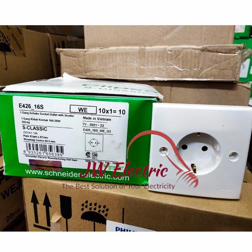 Jual Stop Kontak Schneider Clipsal Classic E426_16S WE - Jakarta Pusat ...