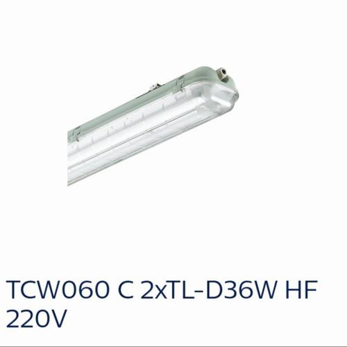 Jual KAP LAMPU WATERPROOF 2X36 WATT LED 2X16W PHILIPS TCW060 2XTL-D36W ...