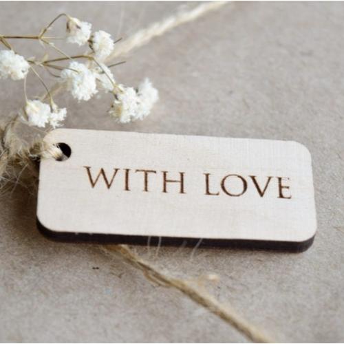 Jual Custom Hang Tag Rectangle Gift Label Tag Kayu Hiasan Hampers ...