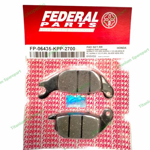 Jual Kampas Rem Belakang Federal Tipe KPP For Supra X 125, Blade new ...